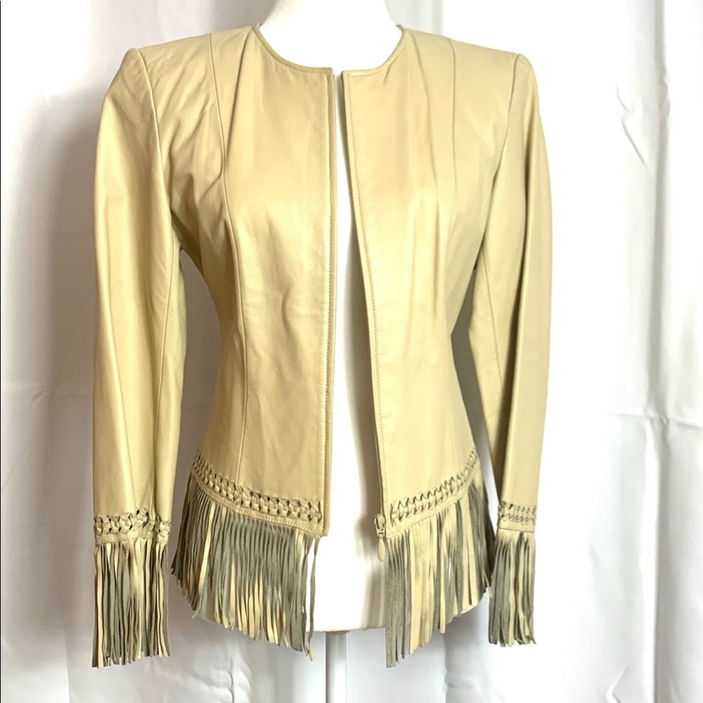 Leather Jacket With Fringe By Danier Leather - Gem